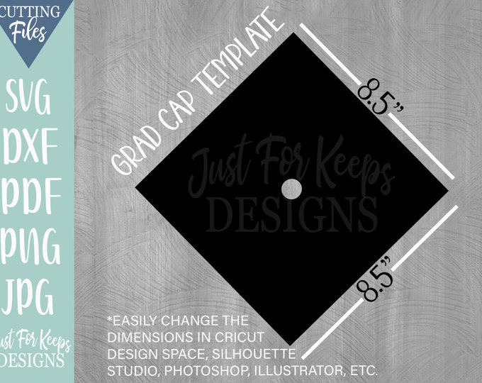 Graduation Cap SVG, Grad Cap Template, DIY Graduation Cap, Cutting ...