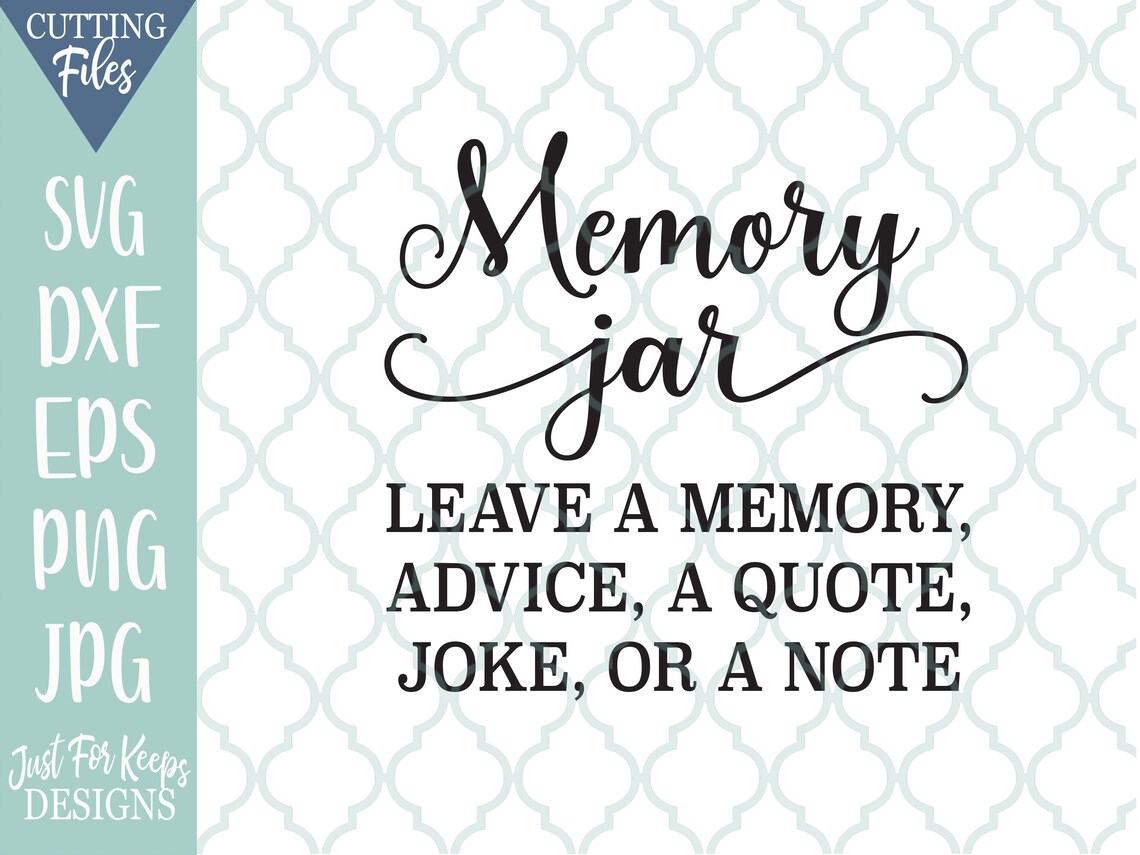 Memory Jar SVG Graduation Svg Retirement Svg Printable DIY | Etsy