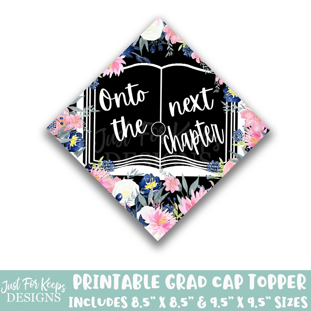 Printable Grad Cap Topper DIY Graduation Cap Topper Onto the - Etsy