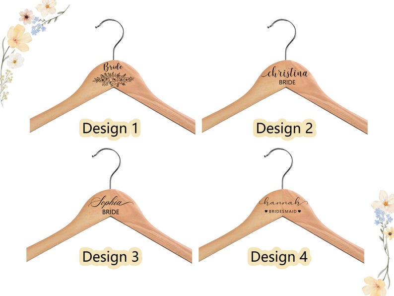 Custom Bride Hangers,wedding Dress Hangers,personalized Wooden ...
