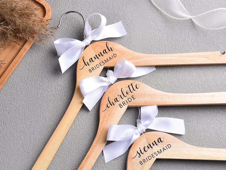Custom Bride Hangers,wedding Dress Hangers,personalized Wooden ...