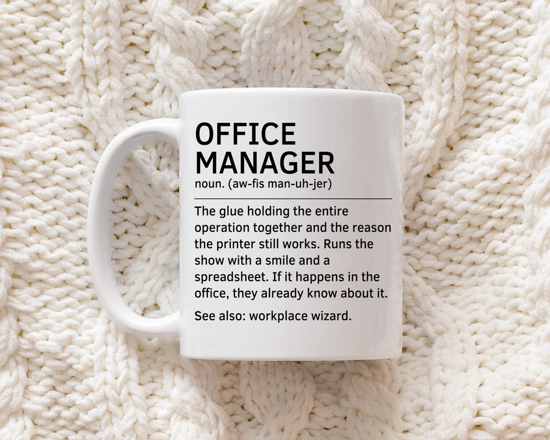 Office Manager Mug – Funny Workplace Hero Gift - Etsy UK