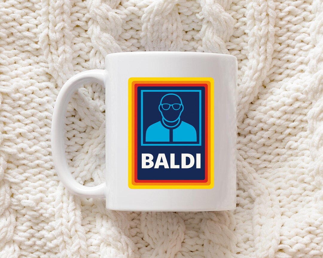 Funny BALDI Logo Parody Design | Aldi Inspired Bald Man Gag Gift ...