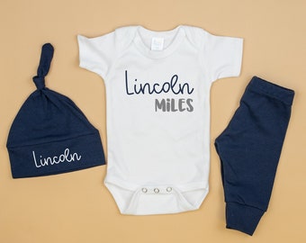 Navy Baby Outfit - Etsy