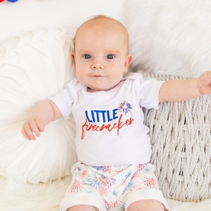 Little Firecracker Bodysuit. Baby 4th of July Outfit. Bodysuit. July ...