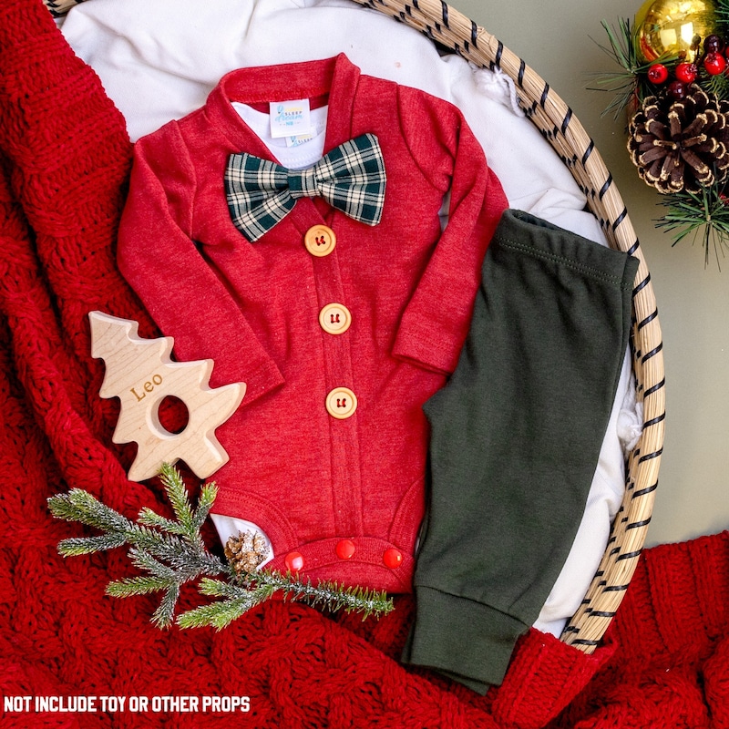 Red Baby Bow Tie - Etsy