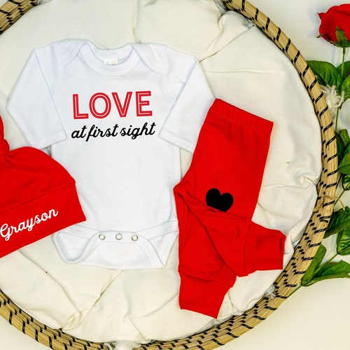 Valentine Boy Outfit Baby Valentine's Day Valentine's - Etsy