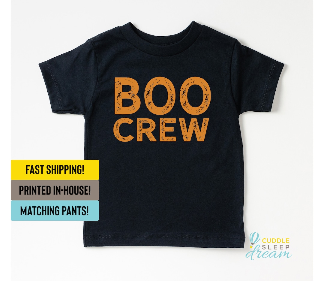 Boo Crew Shirt. Halloween Shirt for Kids Boys Girls. Family Matching ...