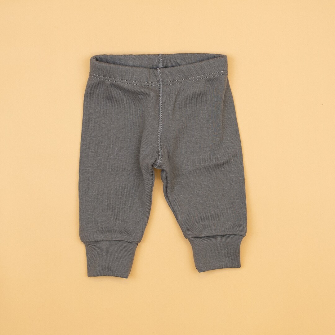 Dark Gray Baby Pants. Newborn Basics. Handmade Simple Classic. Infant ...