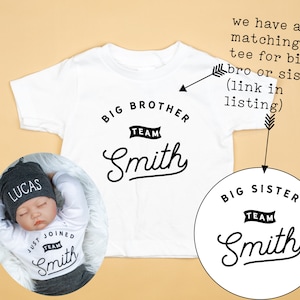 Baby Boy Coming Home Outfit, Just Joined Team Baby Outfit, Custom Name ...