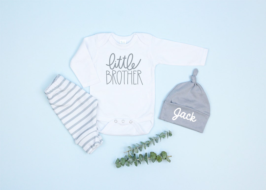 Little Brother Coming Home Outfit Personalized, Baby Boy , Newborn ...