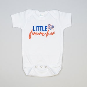 Little Firecracker Bodysuit. Baby 4th of July Outfit. Bodysuit. July ...
