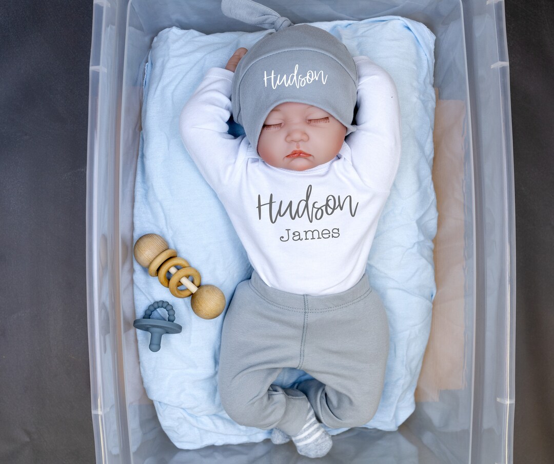 Newborn Coming Home Outfit. Baby Boy Coming Home Outfit. Personalized ...