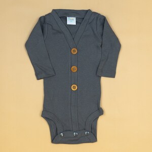 Monogrammed Baby Boy Outfit: Dark Gray Cardigan, Bow Tie, Personalized ...
