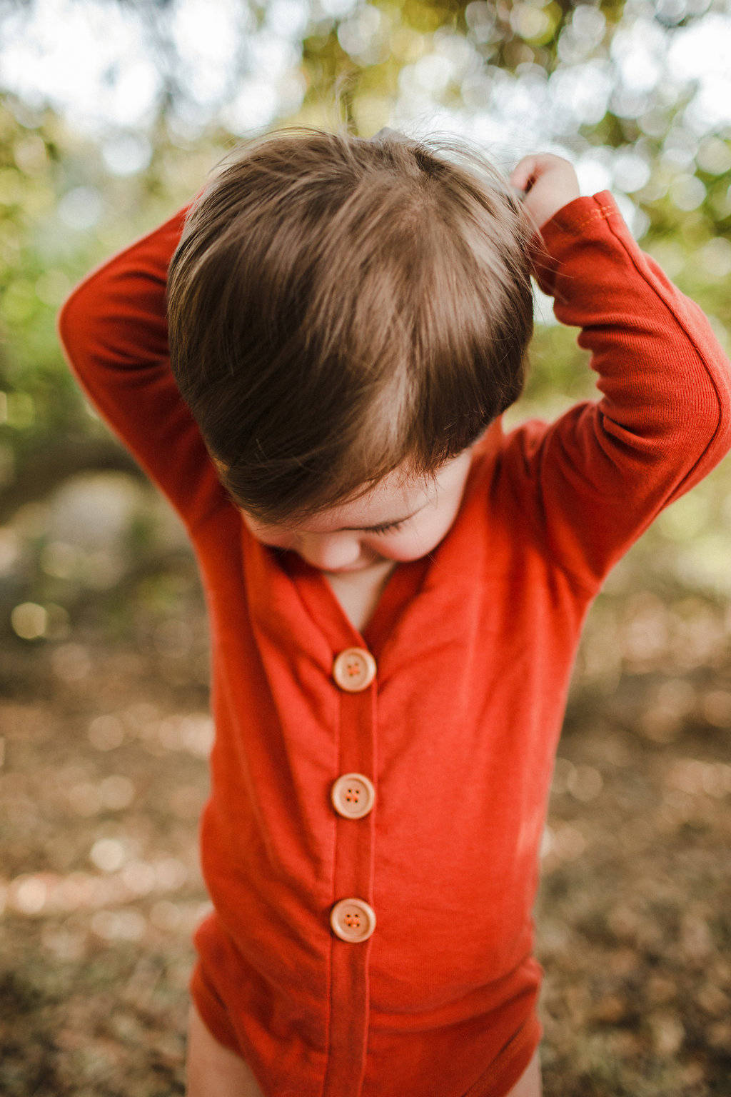 Burnt Orange Cardigan Bodysuit. Fall. Simple Minimalist. | Etsy