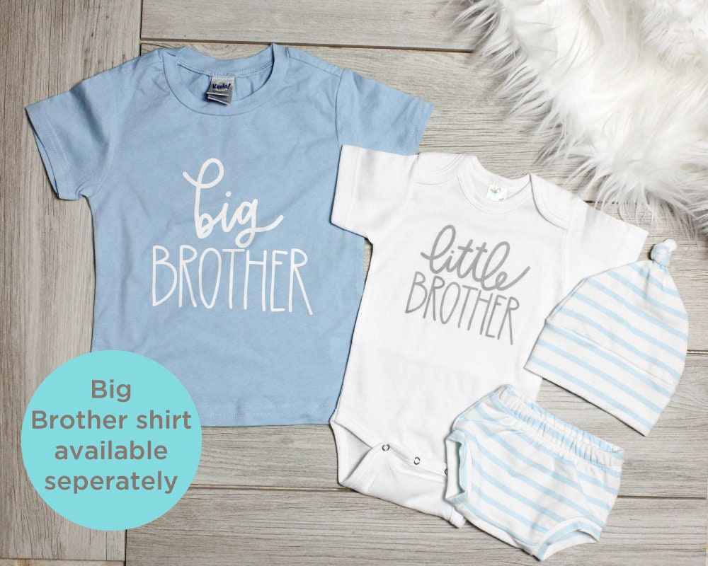 Little Brother Bodysuit SCRIPT Light GRAY | Etsy