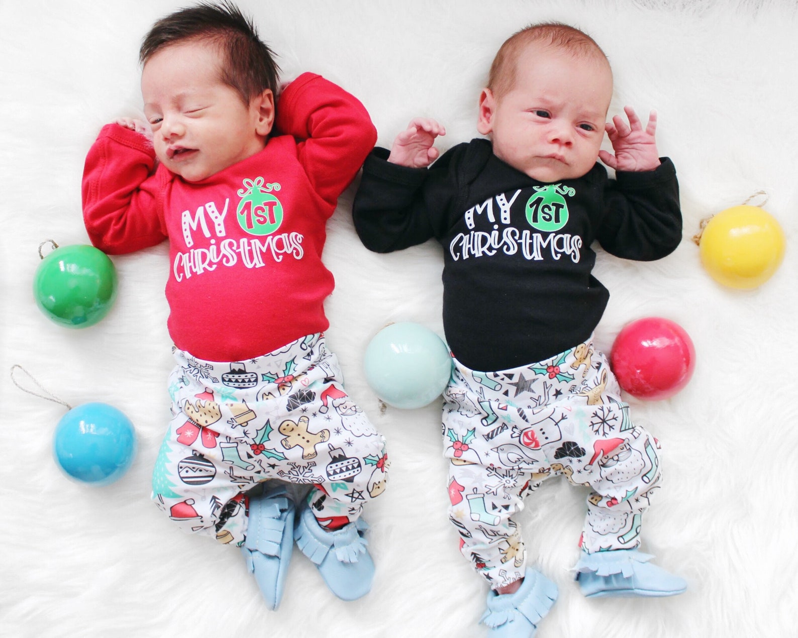 Baby Boy First Christmas Outfit, Personalized With Name. My 1st ...