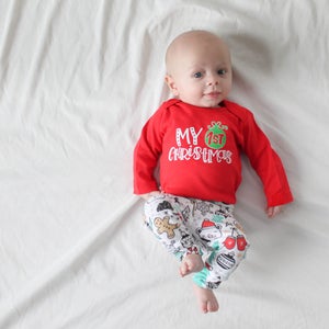 Baby Boy First Christmas Outfit, Personalized With Name. My 1st ...