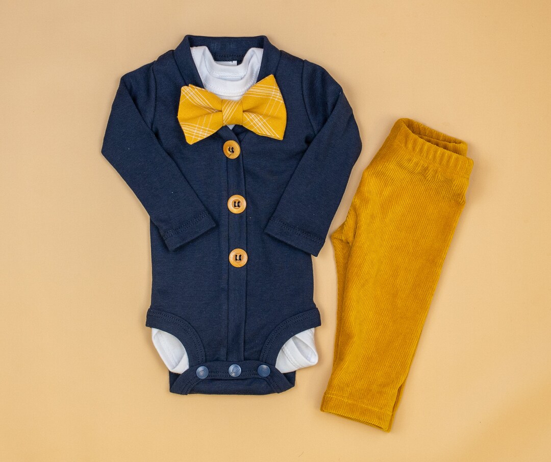 Dapper Baby Boy Fall Outfit. Gentleman Baby Boy Thanksgiving Clothes ...