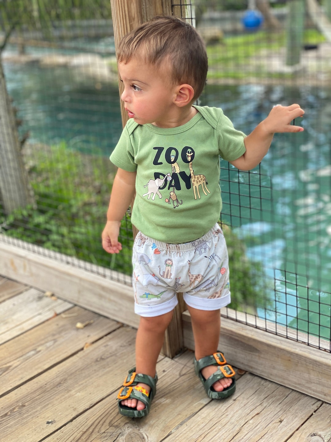 Baby Zoo Outfit. Summer Outfit. Zoo Day. Cute Baby Boy Clothes for ...
