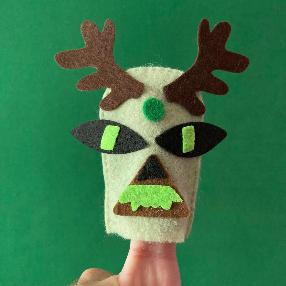 The Zombie Deer Custom Felt Finger Puppet - Etsy