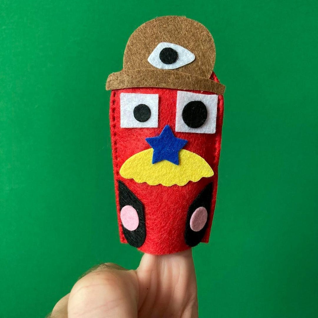 The All Seeing Sheriff Custom Felt Finger Puppet - Etsy