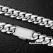 Solid Silver Cuban Link Chains and Bracelets With Box Clasp, 10-22mm ...