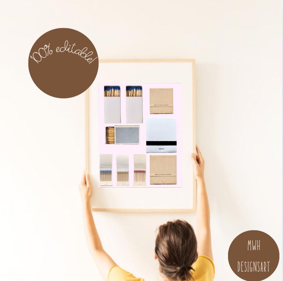 Custom Match Book Print / Custom Match Box Print File - Etsy