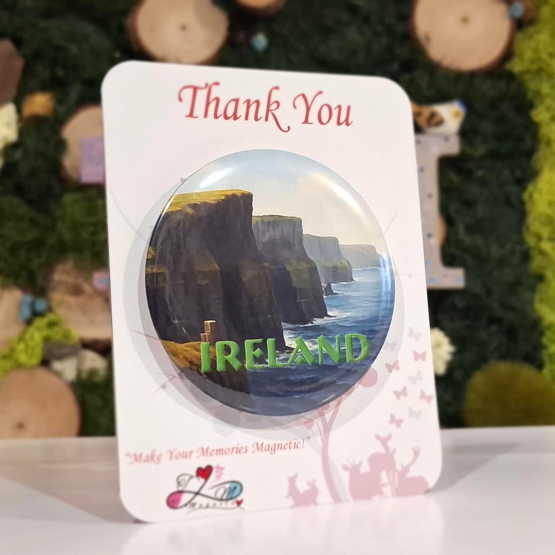 Ireland Fridge Magnet – Cliffs of Moher, 75mm Irish Souvenir Gift ...