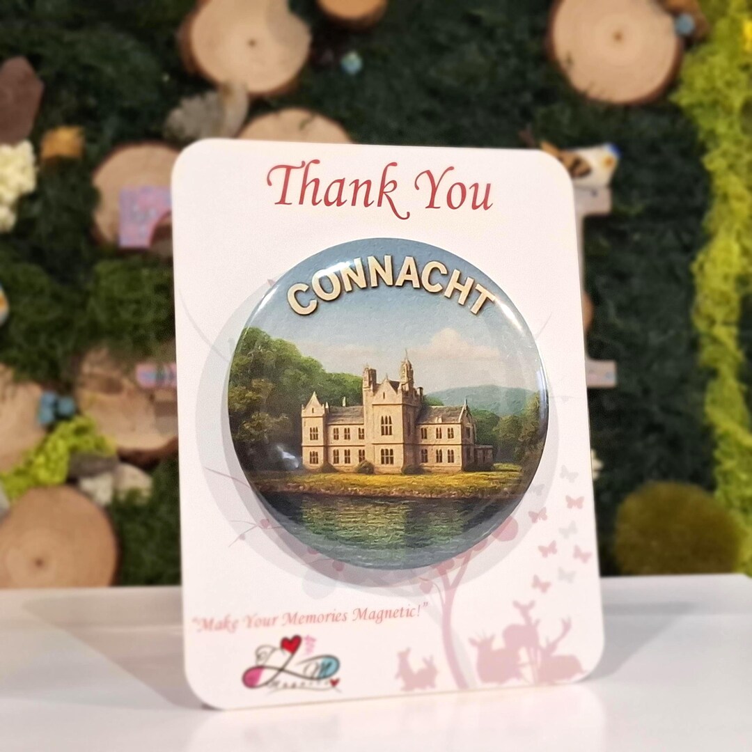 Connacht Ireland Fridge Magnet – Irish Province Castle, 75mm Souvenir ...