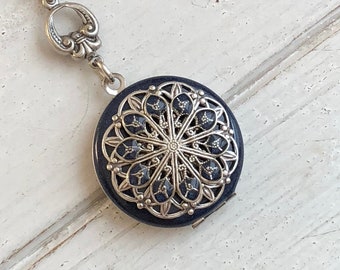 Dragonfly Locket Necklace Vintage Style, Anniversary/bridesmaid Gift ...