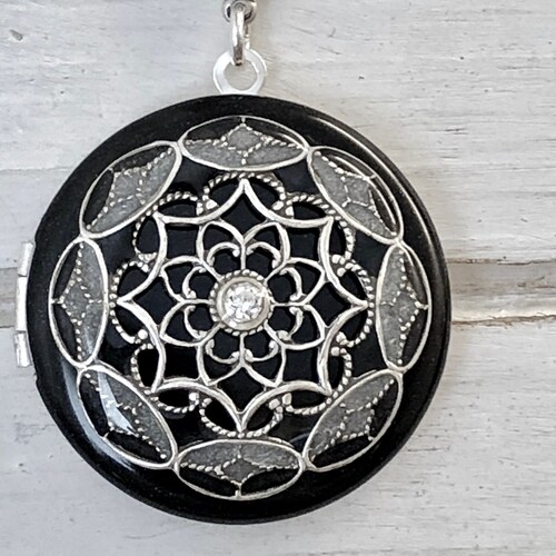 Vintage Style Ornate Locket Silver Tone/wedding - Etsy