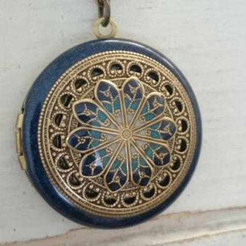 Vintage Style Ornate Locket Silver Tone/wedding - Etsy