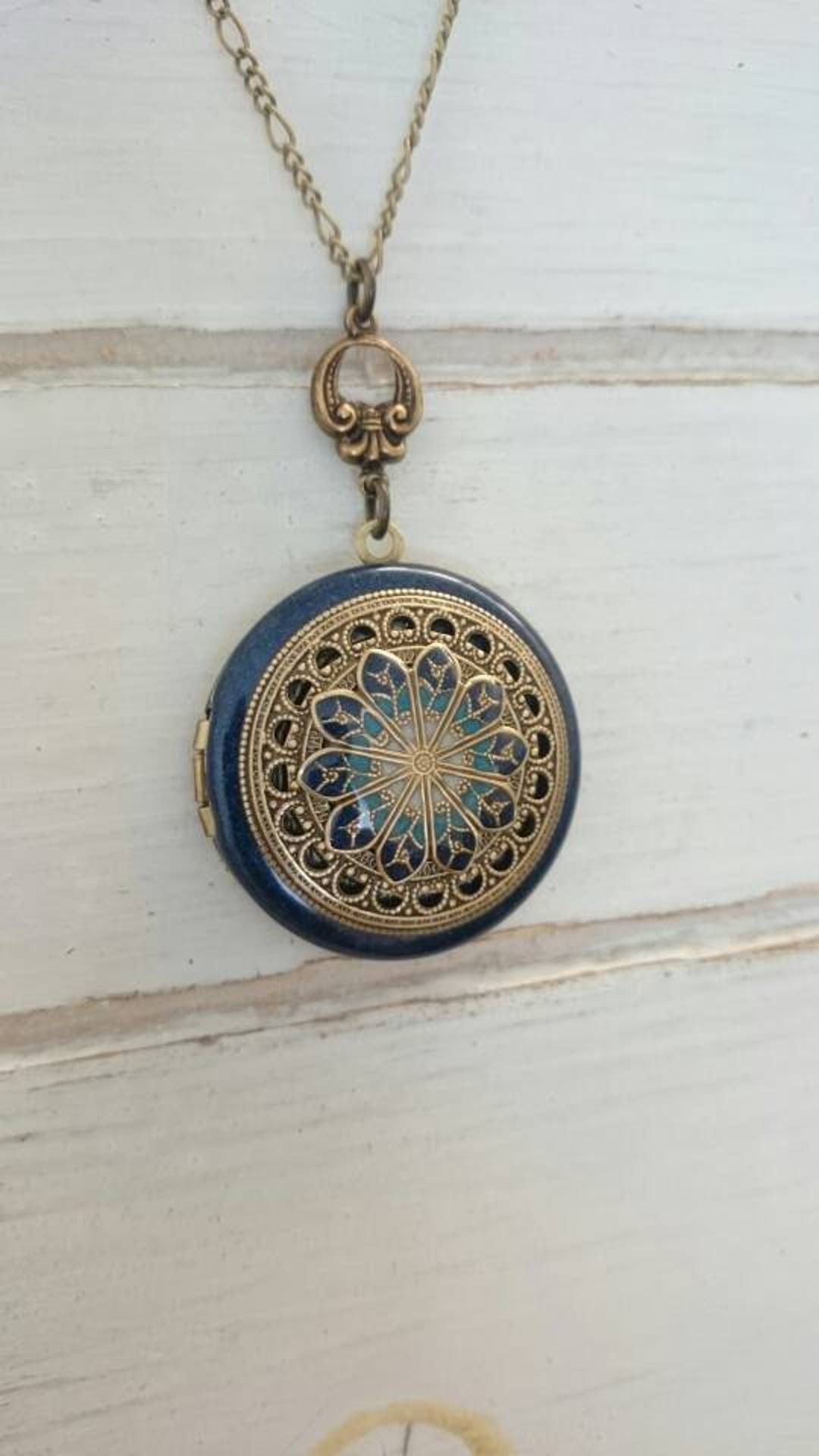Vintage Style Ornate Locket /wedding Necklace/anniversary/bridesmaid ...