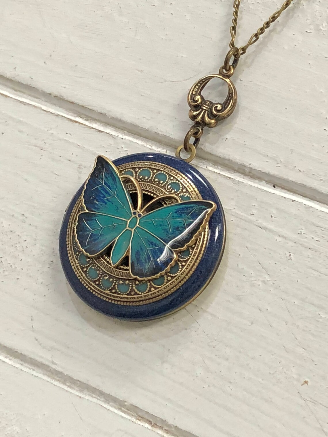 Victorian style Butterfly Locket Wedding | Etsy