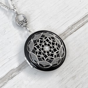 Vintage Style Ornate Locket - Silver Tone/wedding Necklace/anniversary ...