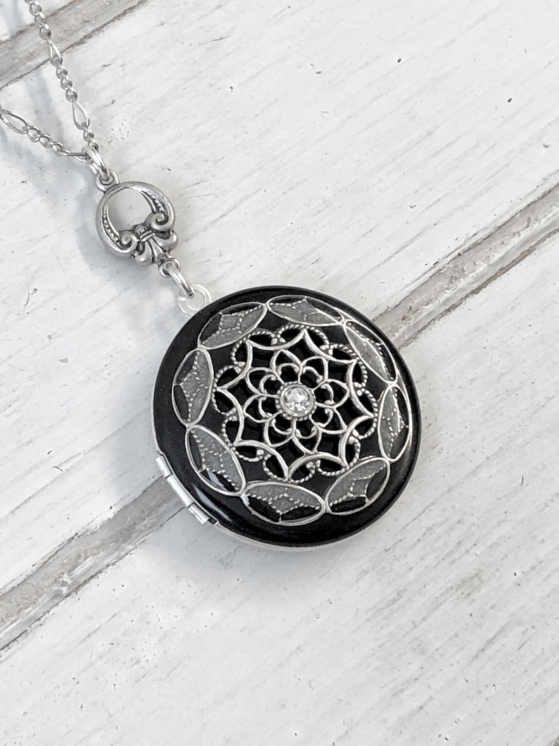 Vintage Style Ornate Locket Silver Tone/wedding - Etsy