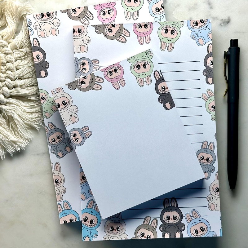 Cartoon Animal Notepad - Etsy
