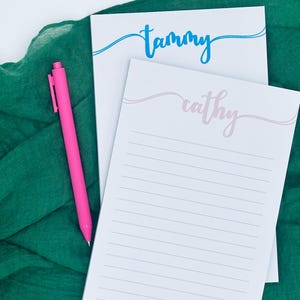 Personalized Cursive Name Notepad: A5 Tear Away To-do List - Etsy