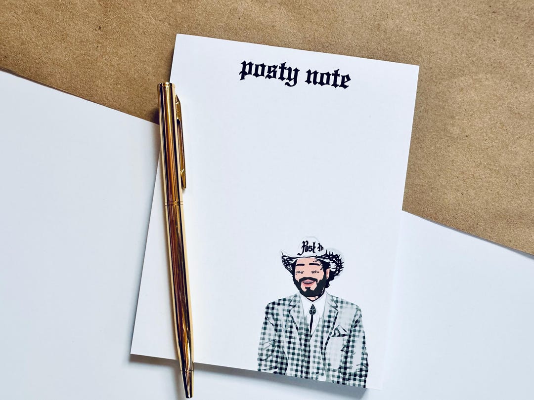 Posty Note – Western Cowboy Hat Checkered Edition, Mini Quarter Page ...