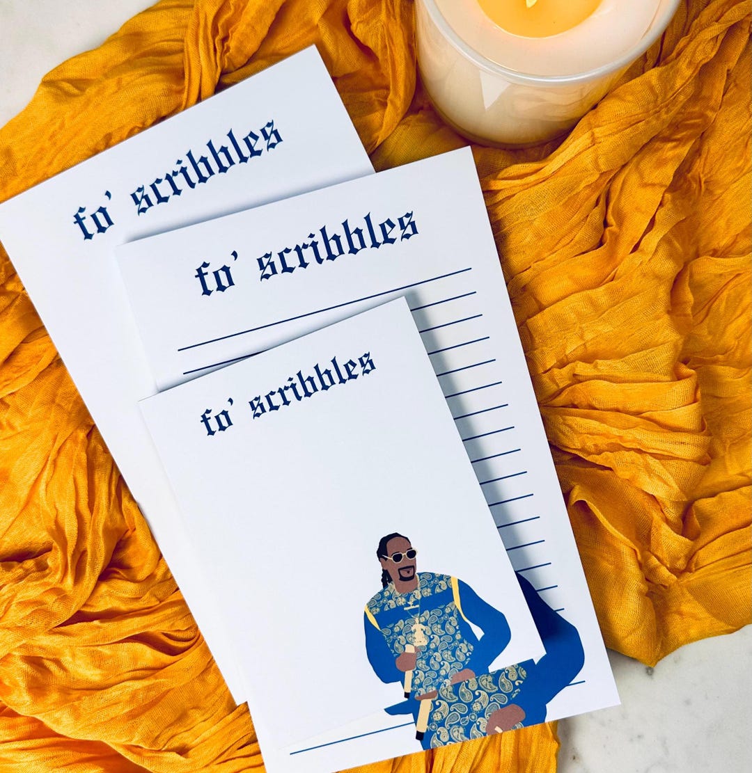 Fo’ Scribbles Half Page and Quarter Page, 50 Page Pop Culture Rap King ...