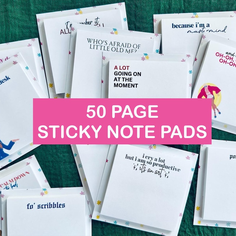 Funny Sticky Notes - Etsy