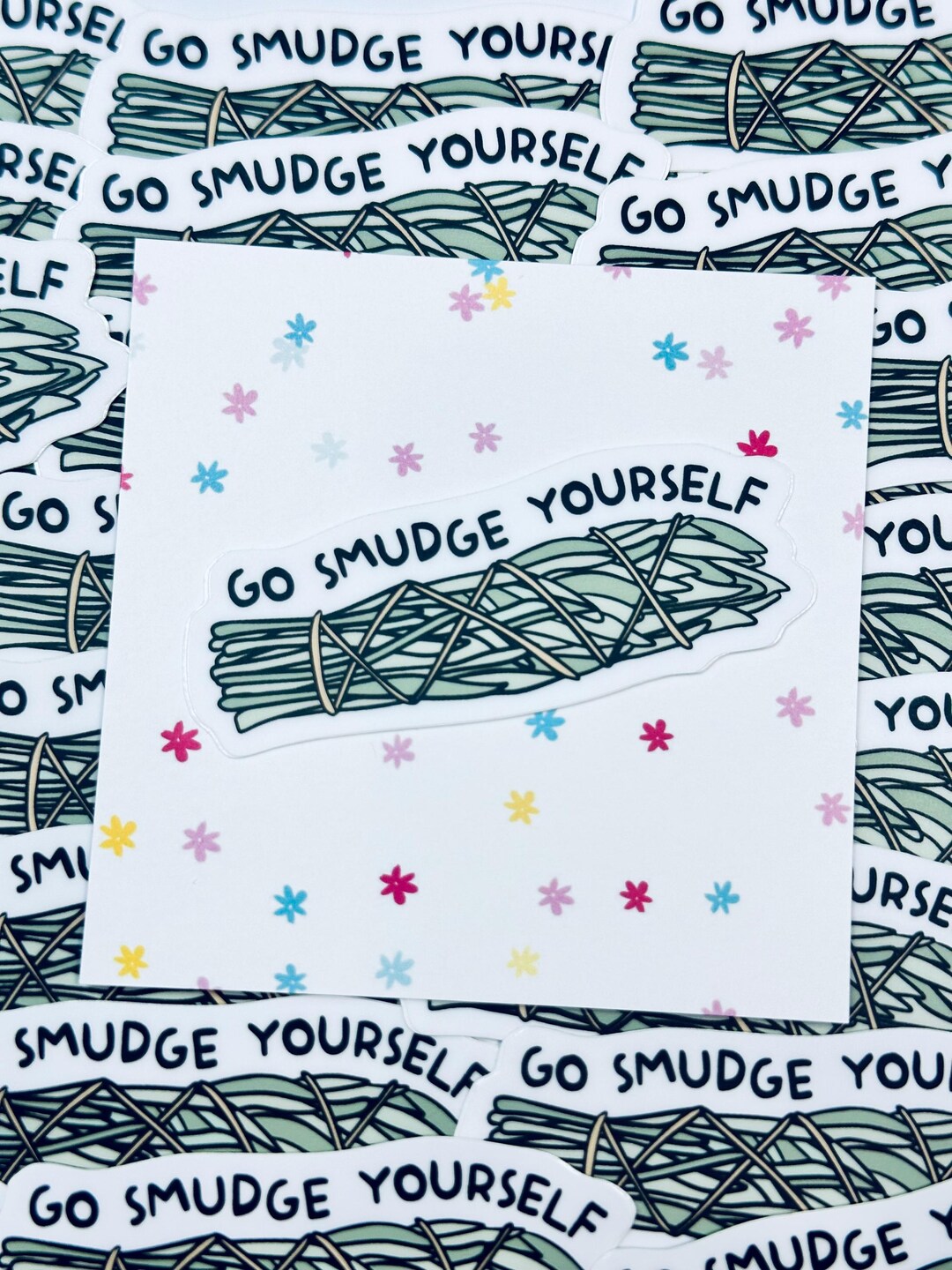 Go Smudge Yourself Sticker: Funny Sage Bundle Vinyl Decal - Etsy