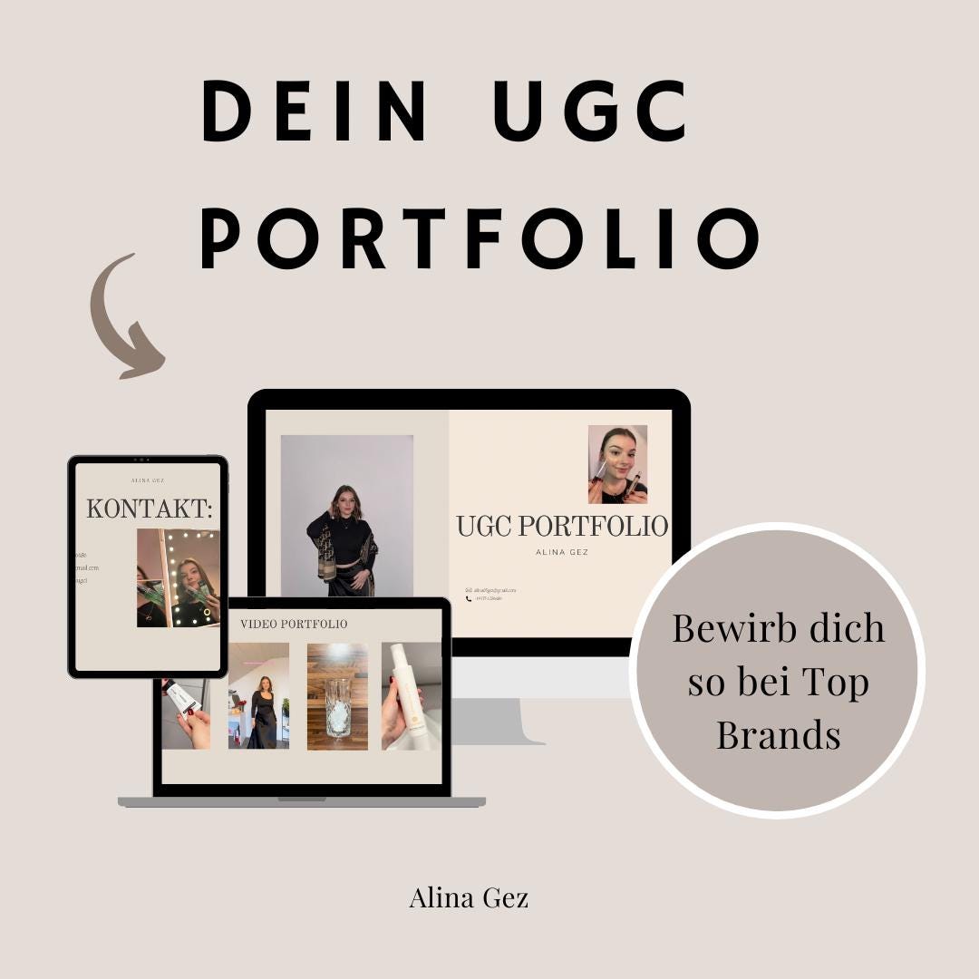UGC Portfolio Template - Etsy