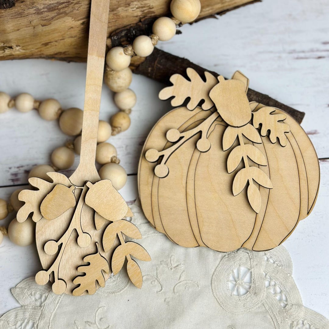 Pumpkin & Spoon Faux Cutting Board Add-on: Harvest Kitchen DIY Kit - Etsy