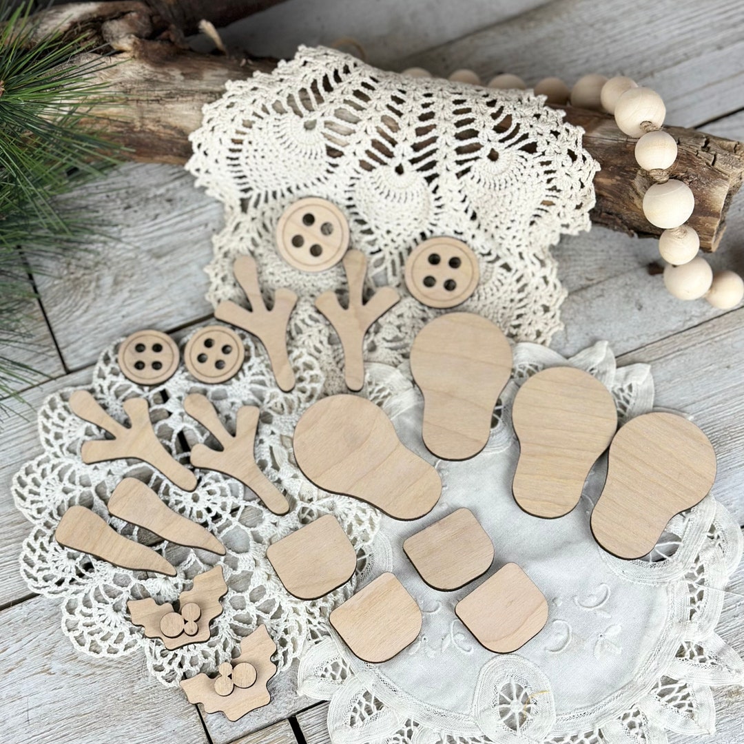 2 DIY LARGE Snowman Kits | Cute Christmas Decor Kit | DIY Farmhouse ...