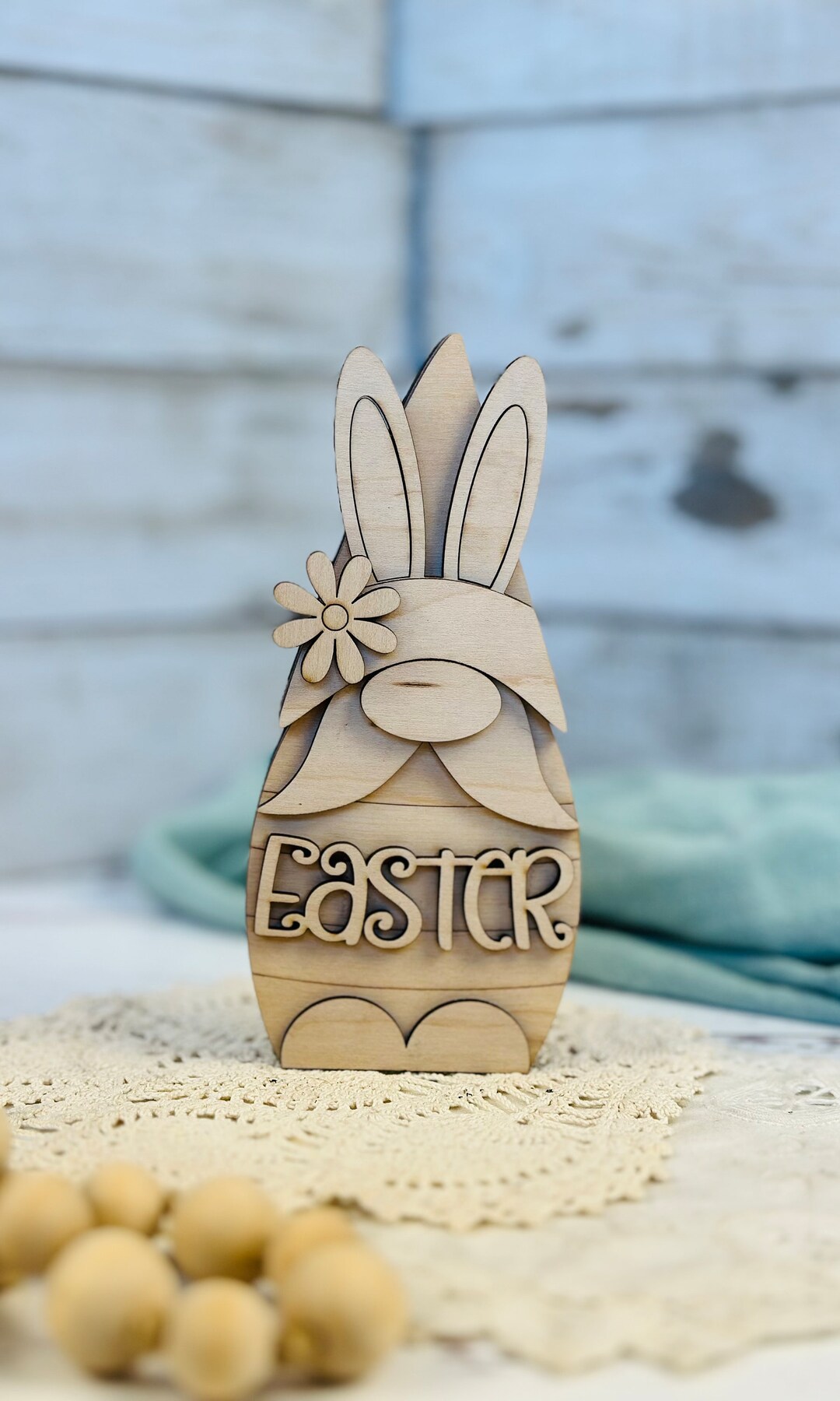 Chunky Easter Bunny Gnome DIY Shelf Sitter Kit | Spring Time Decor Kit ...