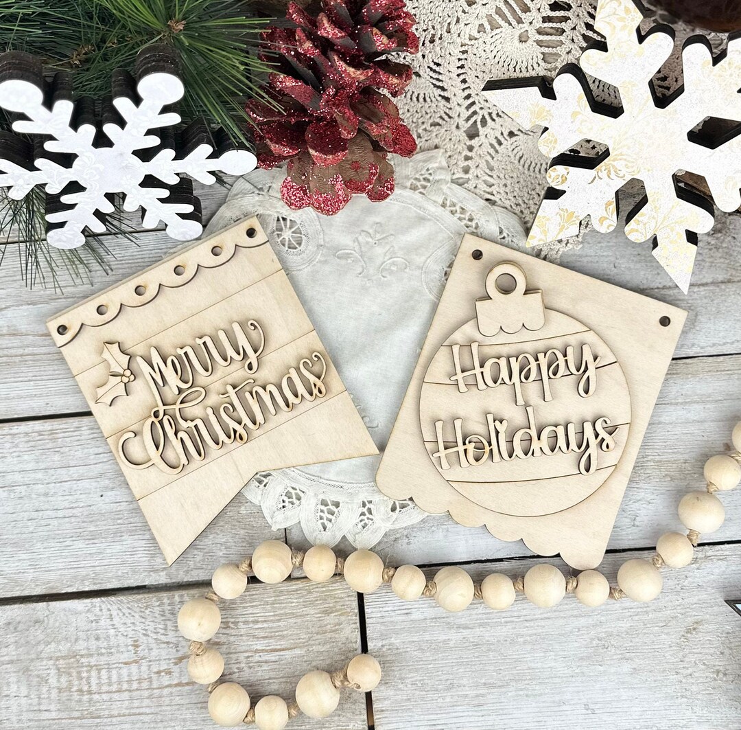 Mini Christmas Sign DIY Kits | Reindeer Sign Kit | Santa Stop Here Mini ...