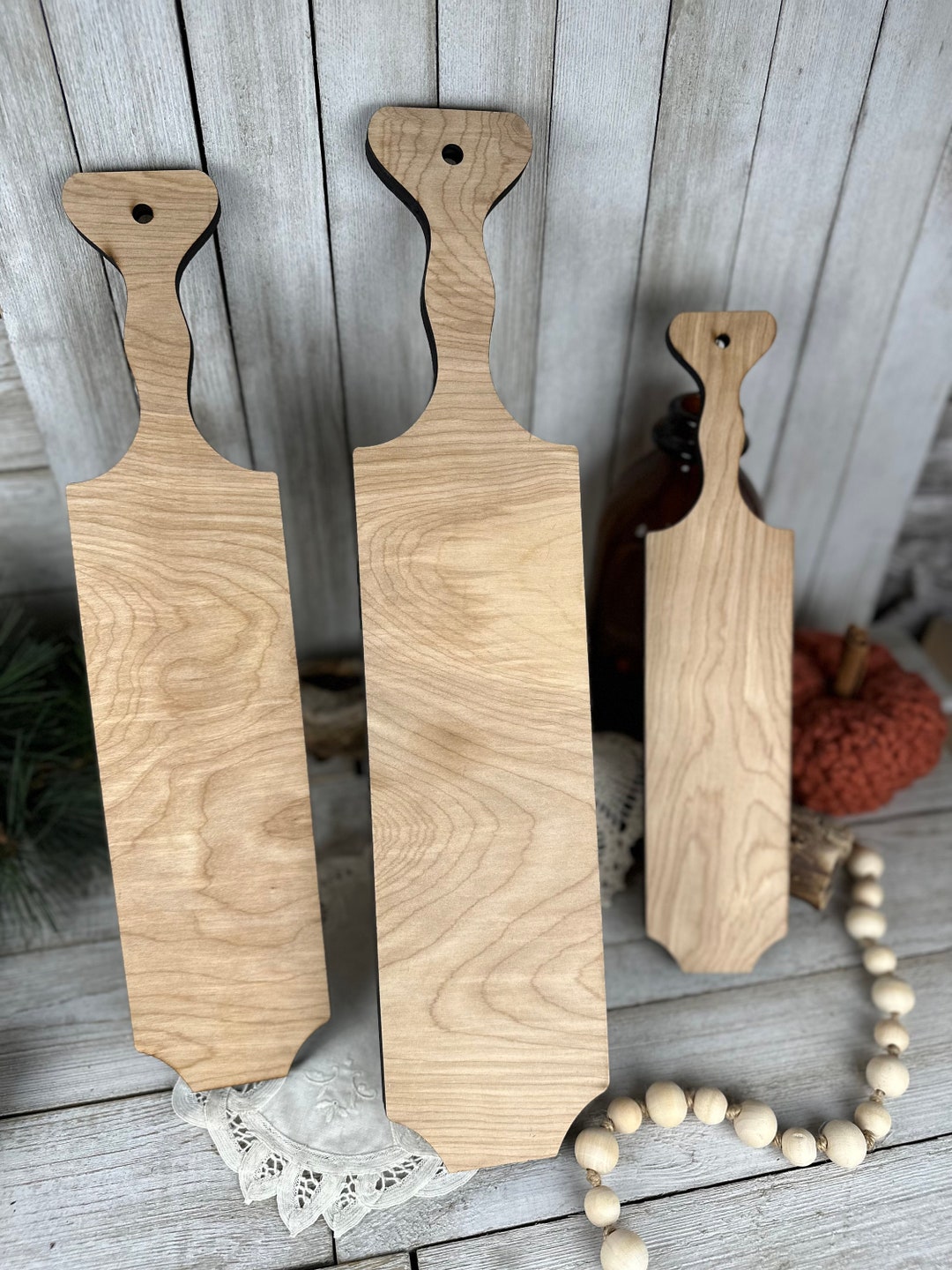 Birch Paddles DIY Kit Supply Unfinished Wood Paddles in 3 Sizes Wood ...