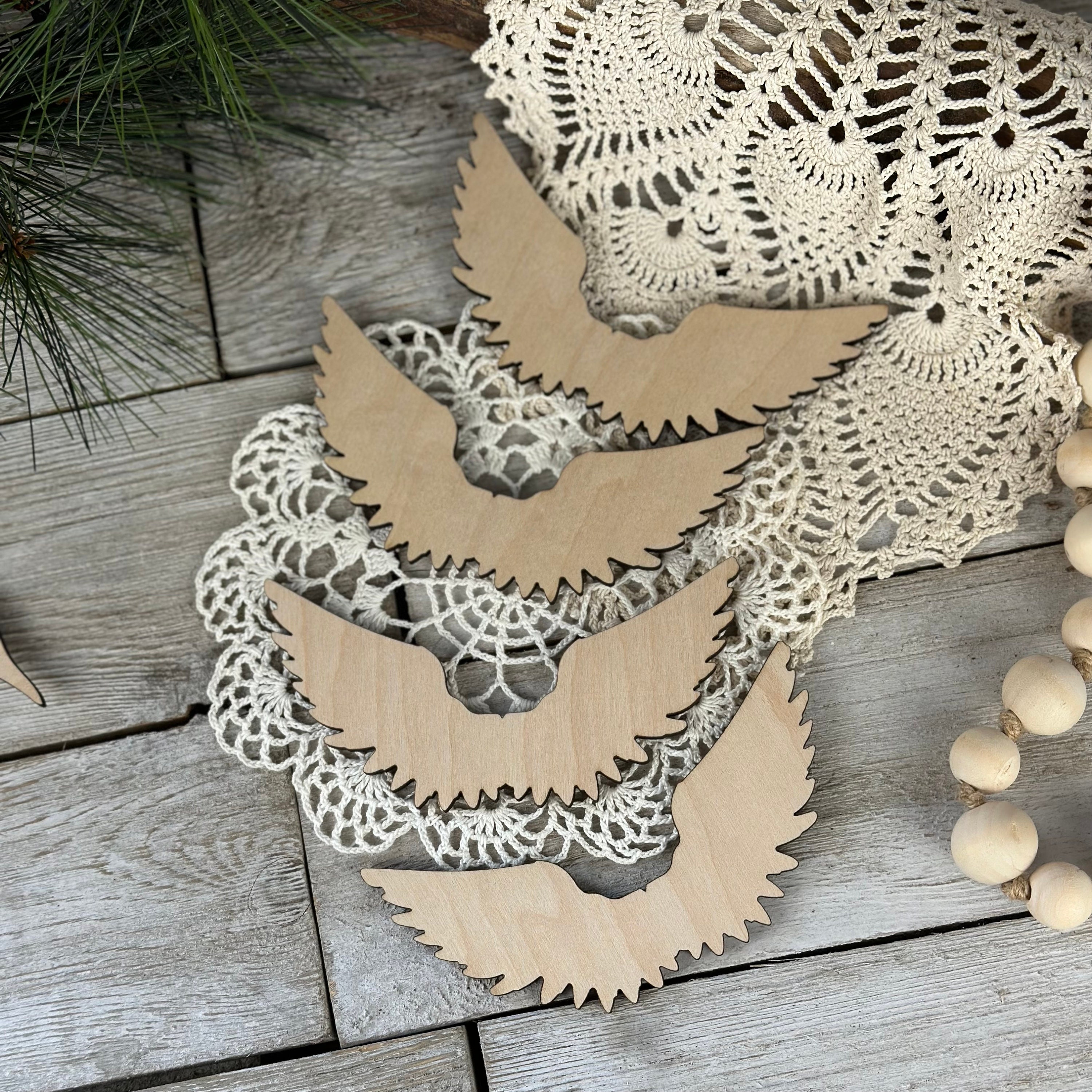 4 Sets of DIY Angel Wing Kits DIY Christmas Decor Cute - Etsy